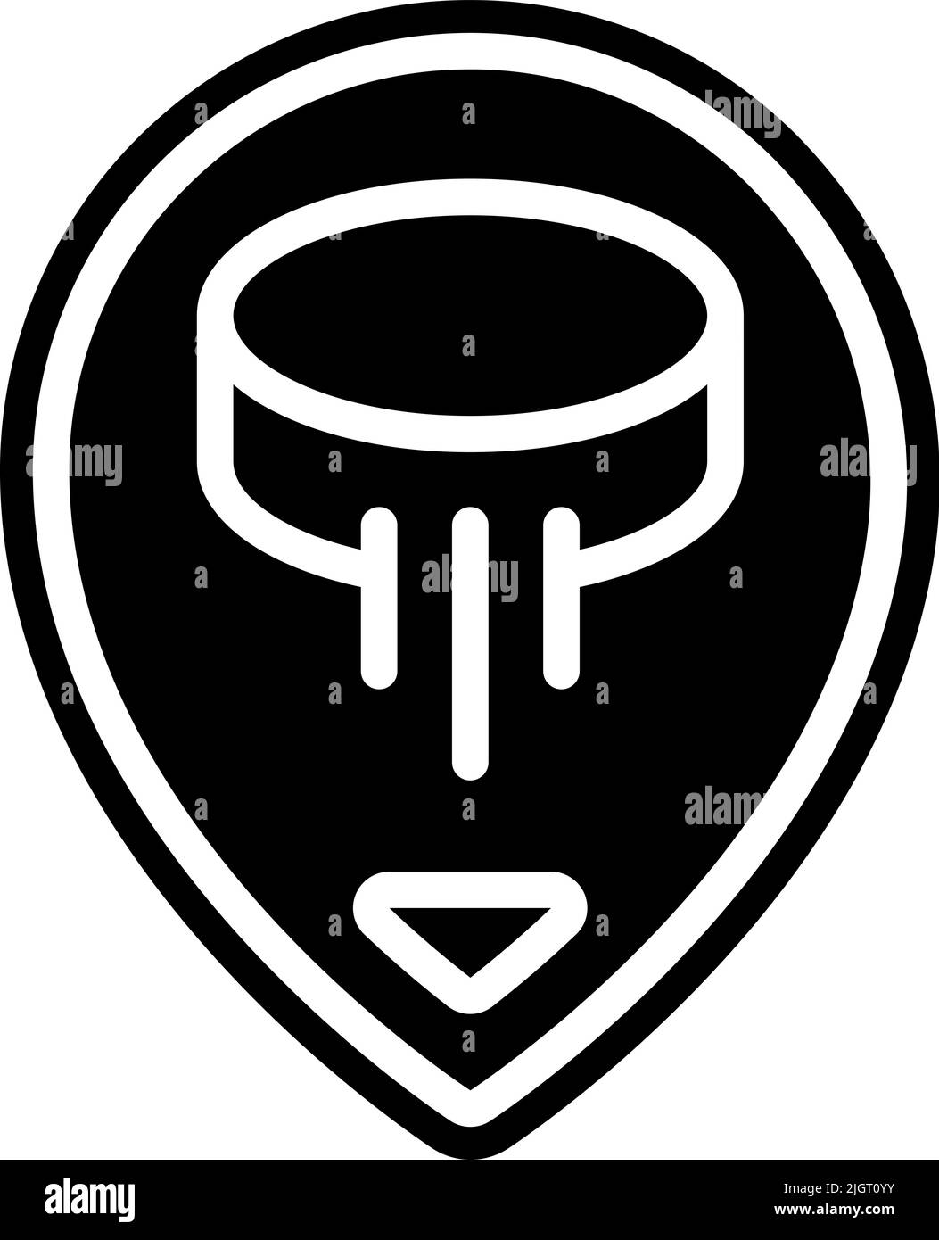 Hockey map pointer icon Stock Vector Image & Art - Alamy