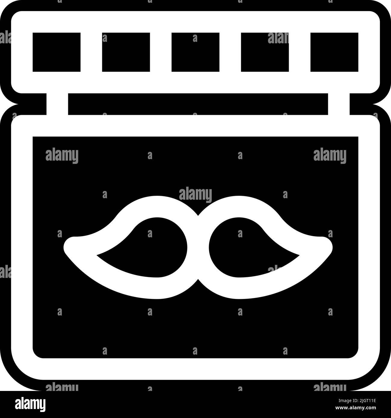 Hairdressing and barber shop moustache cream icon Stock Vector Image ...