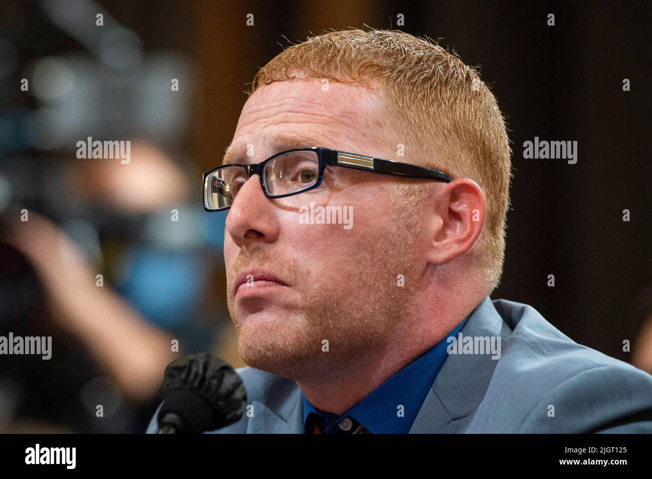 Washington, DC, July 12, 2022, Stephen Ayres appears at the witness ...