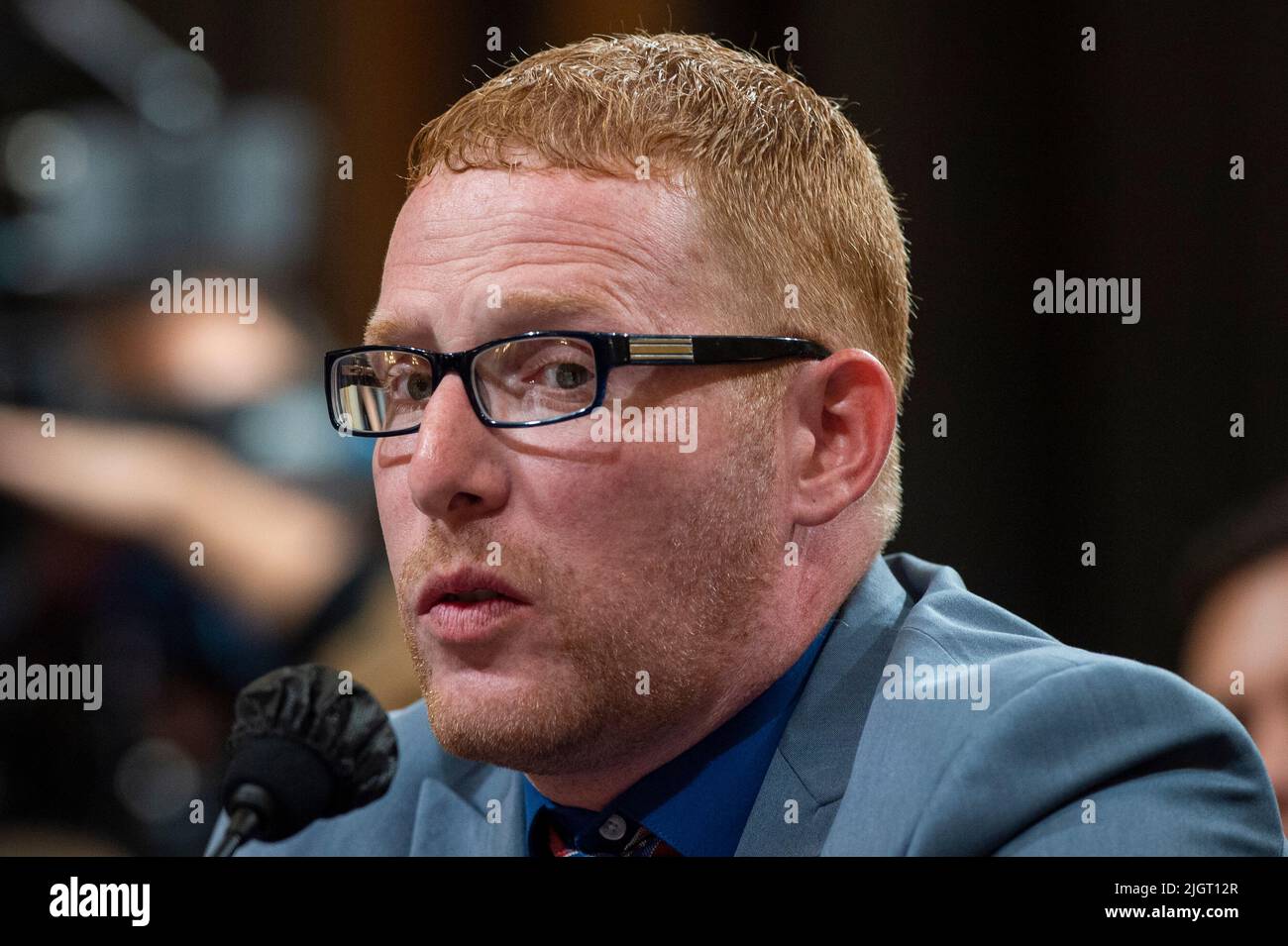 Washington, DC, July 12, 2022, Stephen Ayres appears at the witness ...
