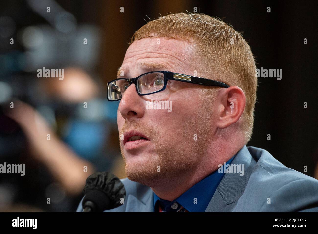 Washington, DC, July 12, 2022, Stephen Ayres appears at the witness ...