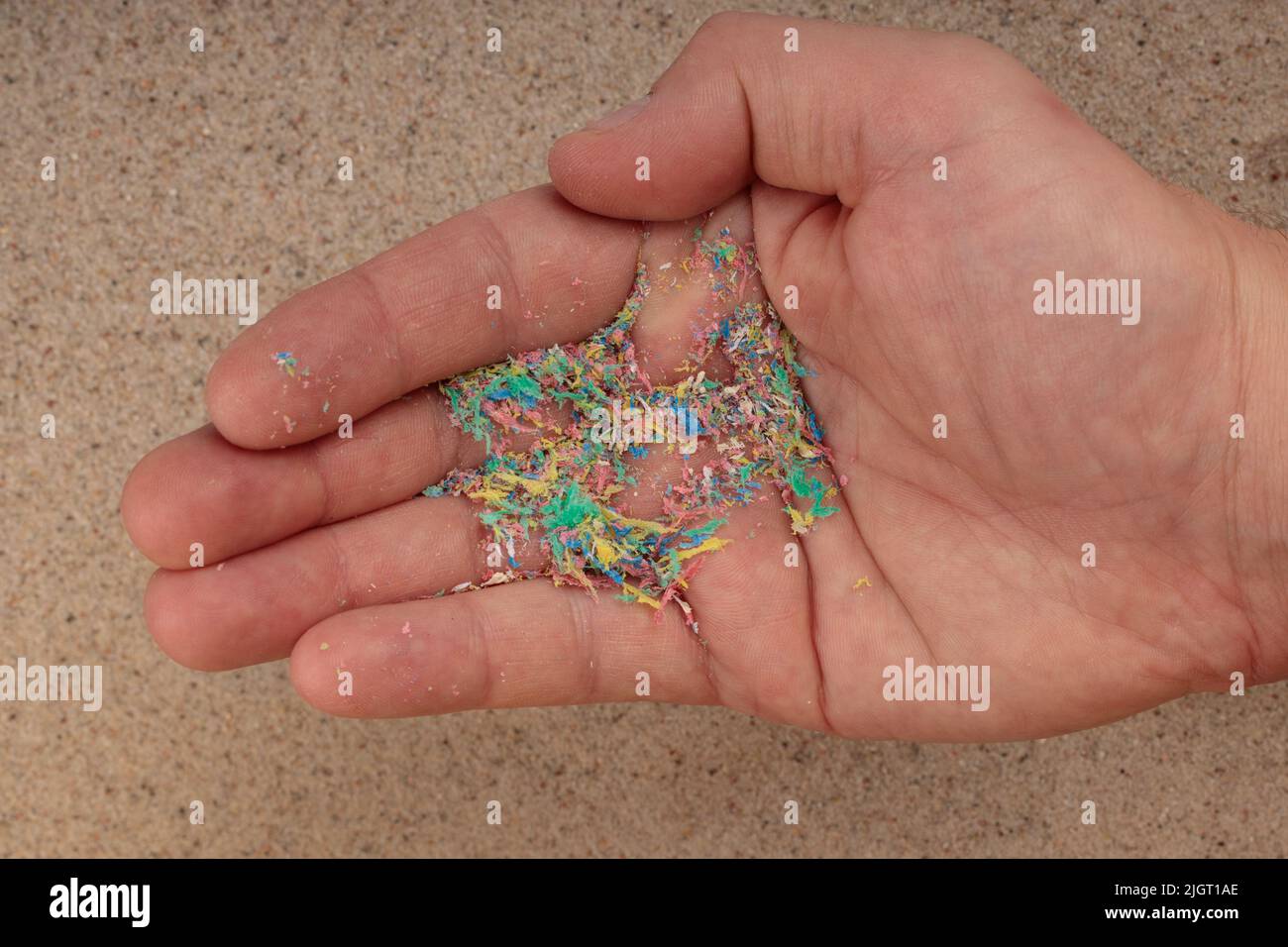 Microplastics hand hi-res stock photography and images - Alamy