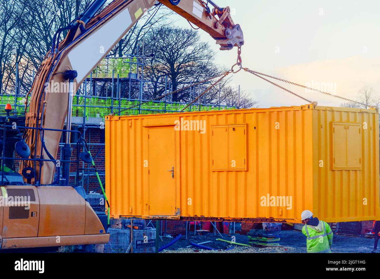 Construction site welfare facilities hi-res stock photography and ...