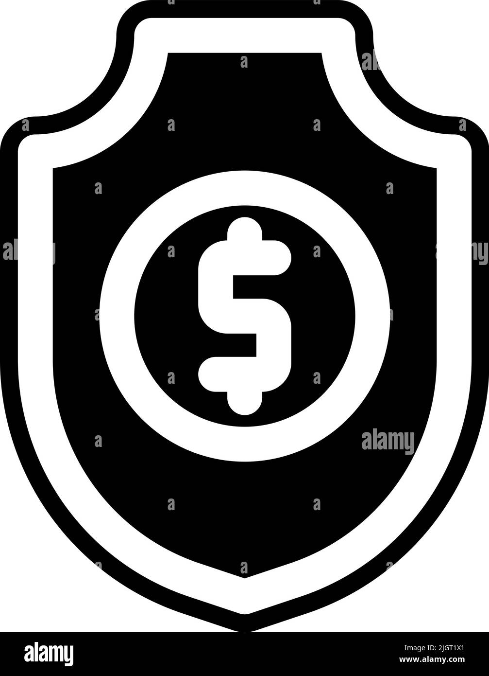 Shield protection money shopping Stock Vector Images - Alamy