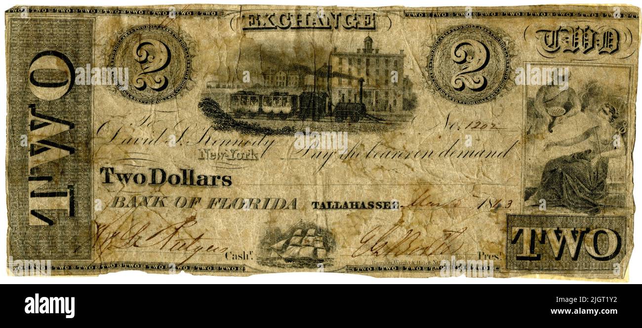 1800s bank note hi-res stock photography and images - Alamy