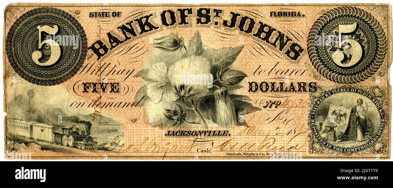Bank note 1800s hi-res stock photography and images - Alamy