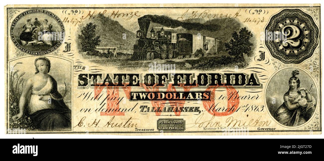 Dollar bill 1800s hi-res stock photography and images - Alamy