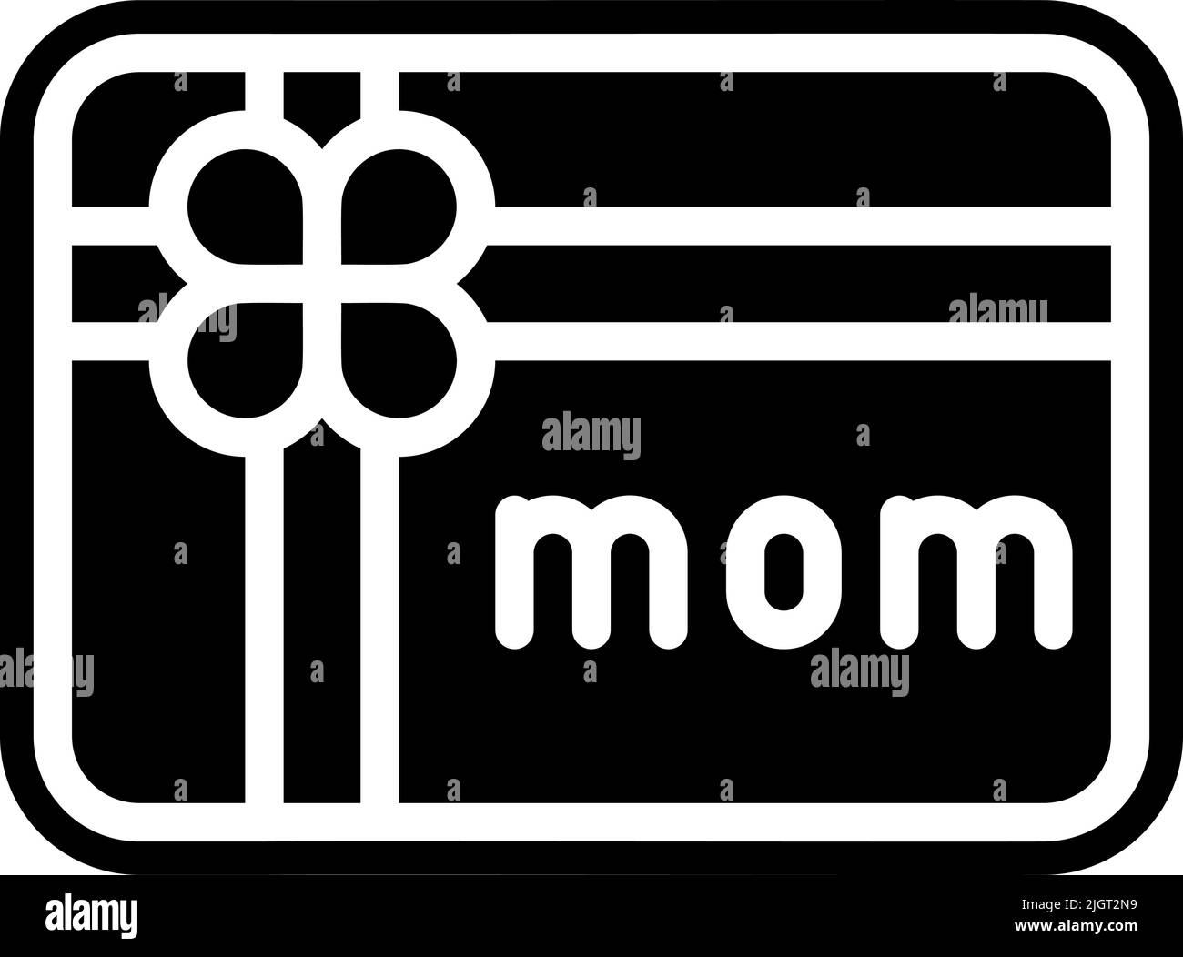 Gift box day flower Black and White Stock Photos & Images - Alamy