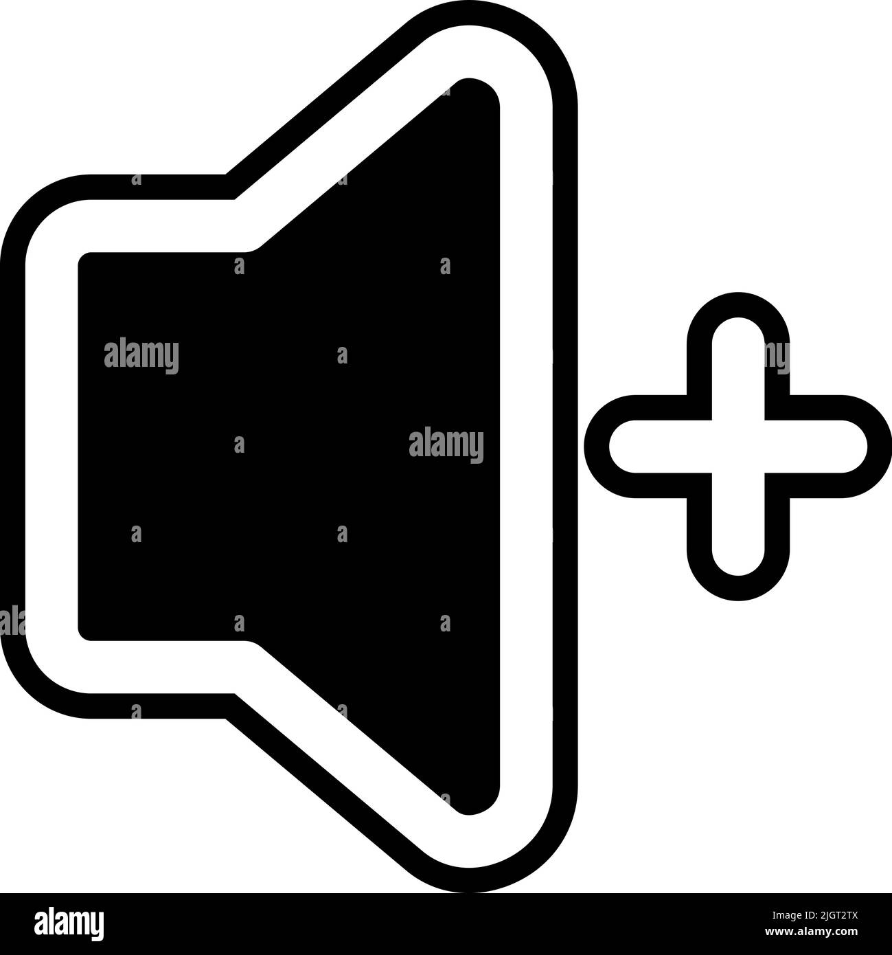 Multimedia volume up icon Stock Vector Image & Art - Alamy