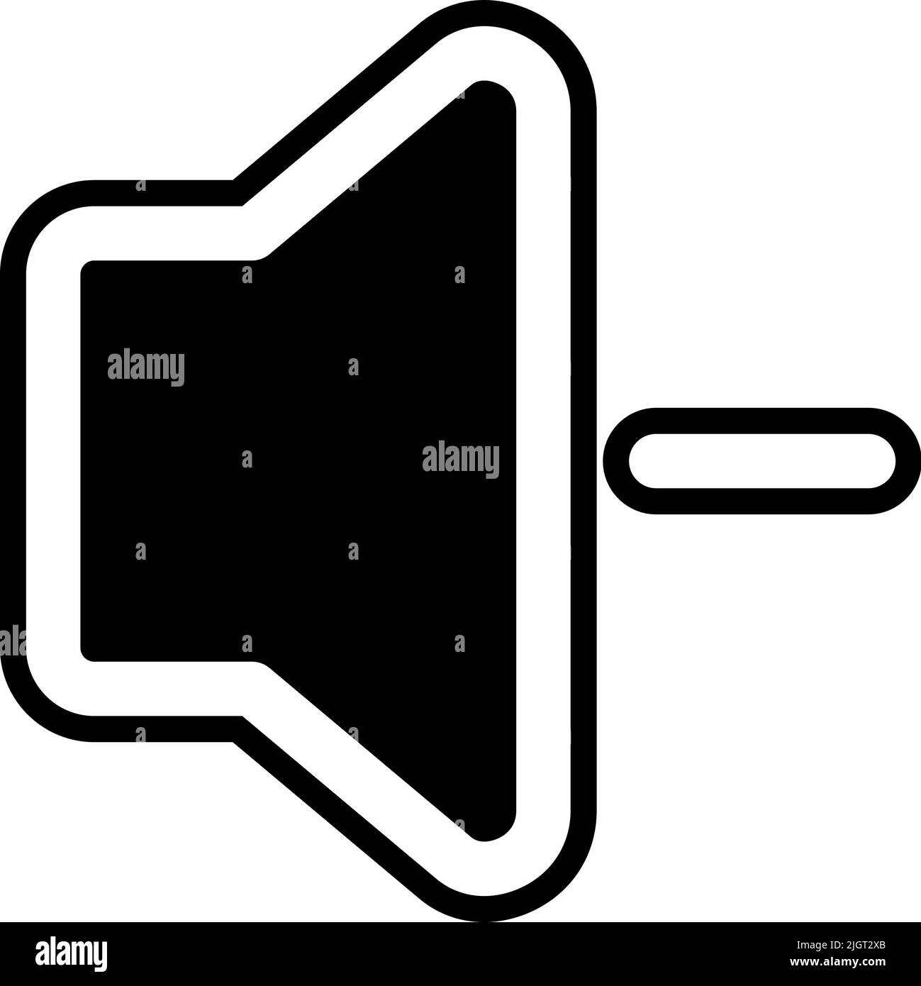 Multimedia volume down icon Stock Vector Image & Art - Alamy