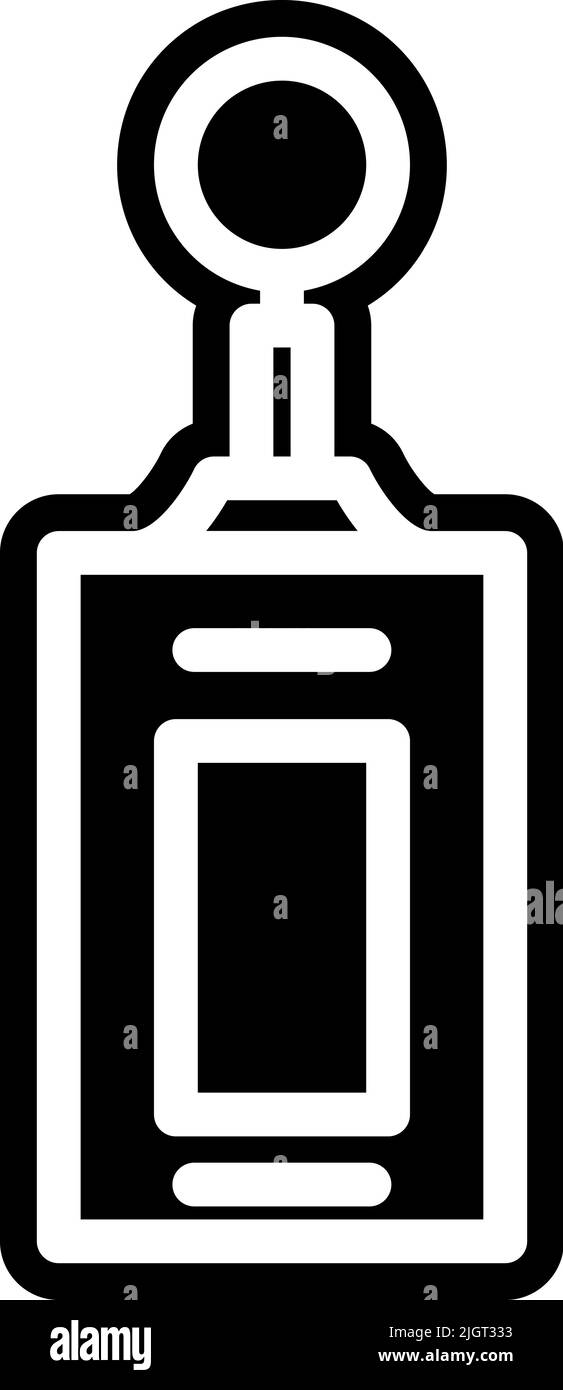 Business card template glyph Black and White Stock Photos & Images - Alamy