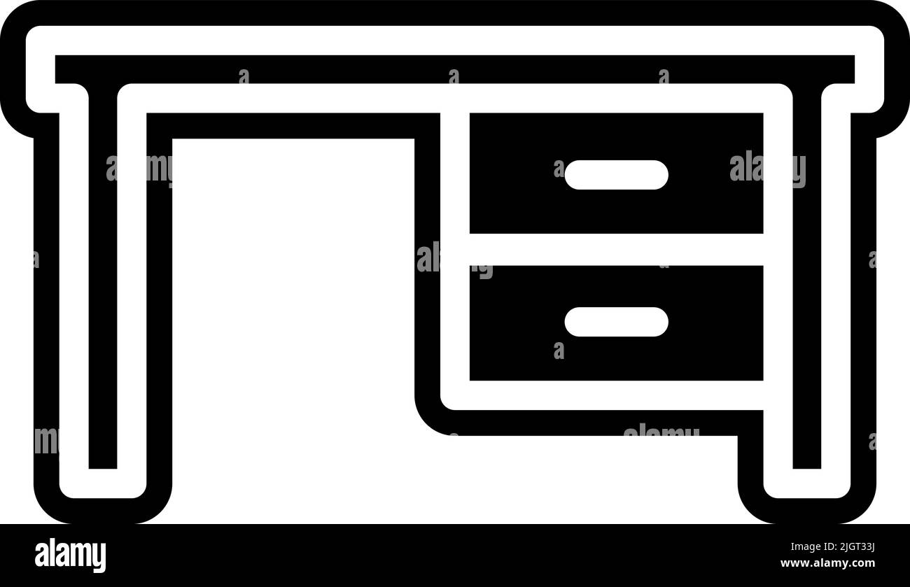 Office office table icon Stock Vector Image & Art - Alamy