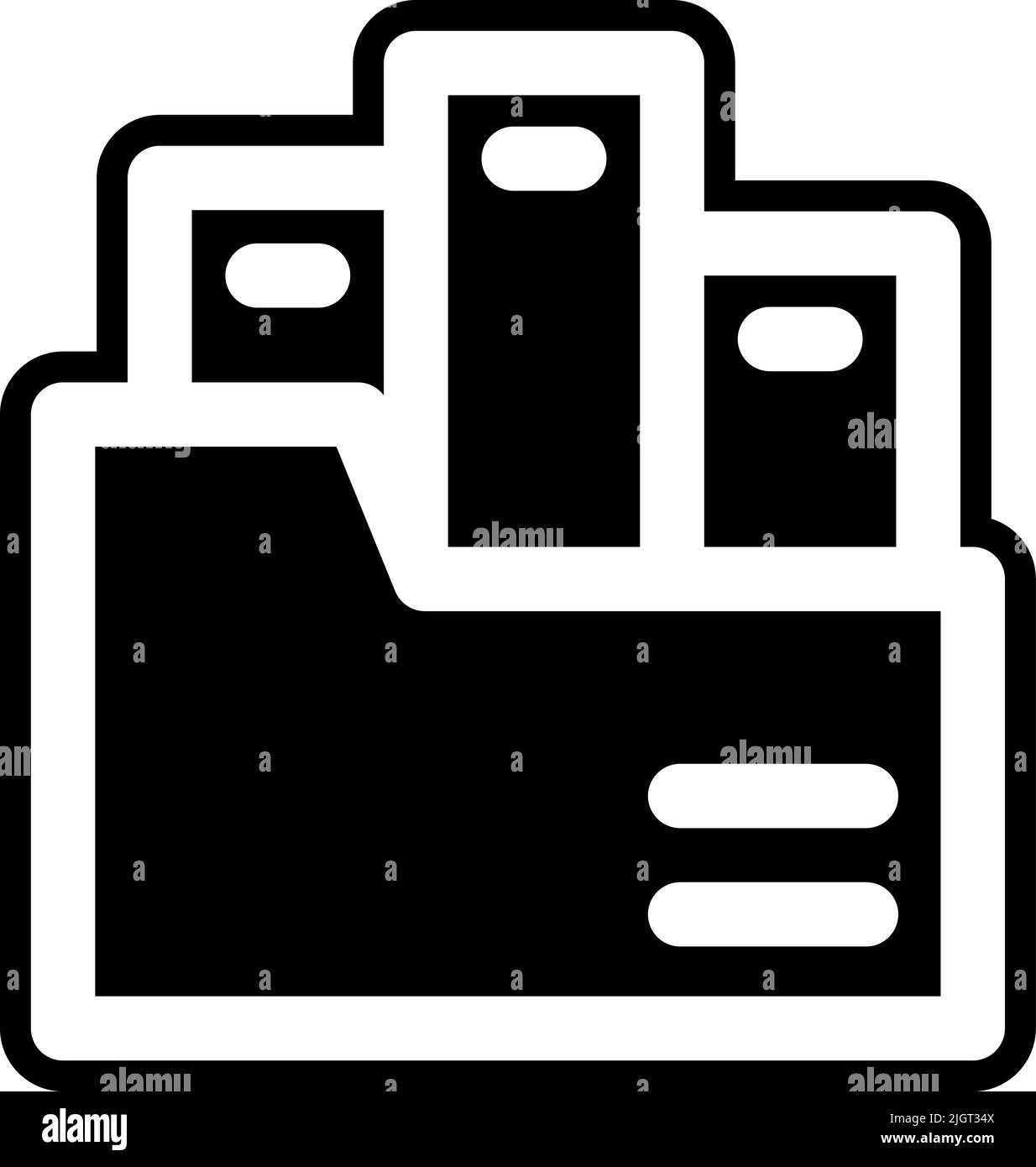 Office material folder icon Stock Vector Image & Art - Alamy