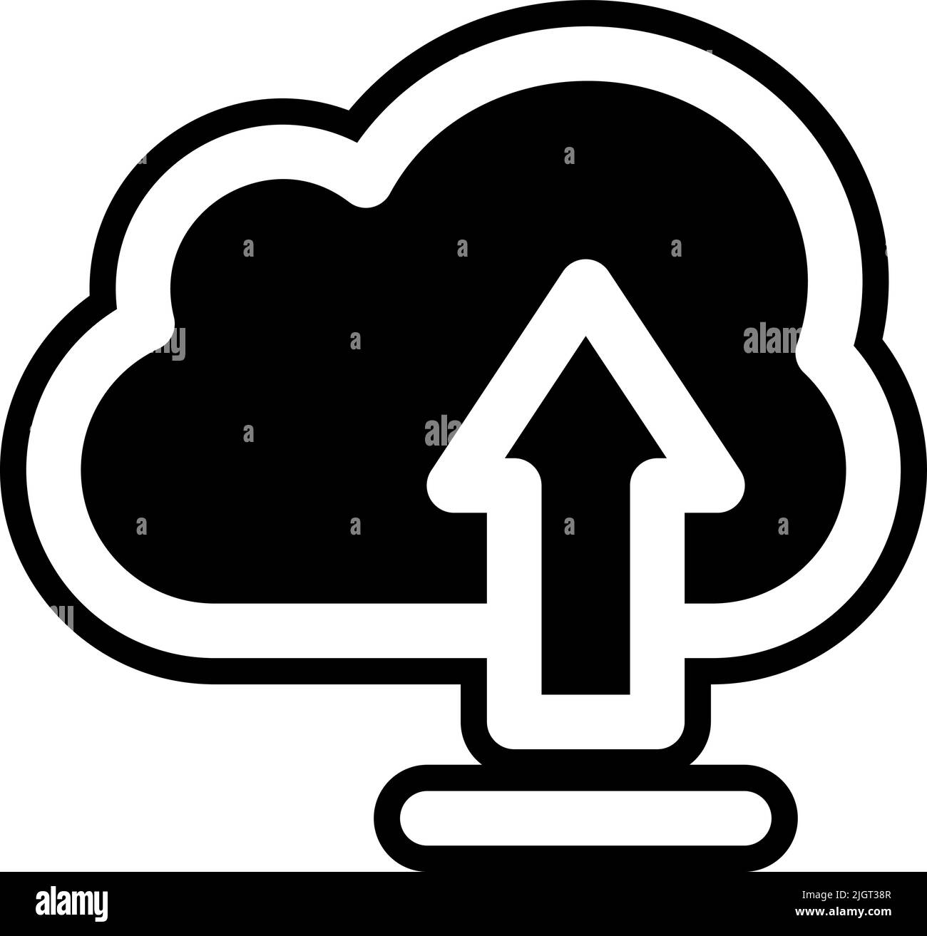 Network solid icon cloud Stock Vector Images - Alamy