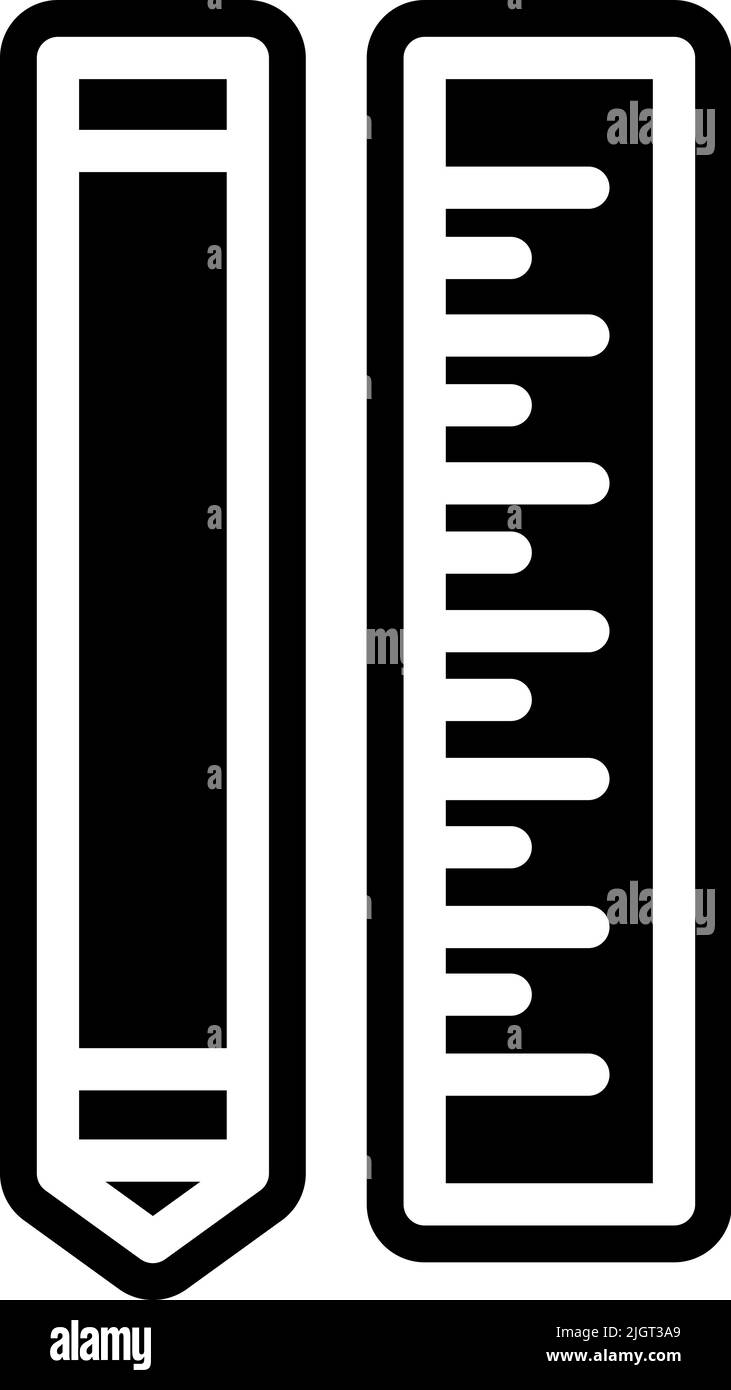 Ruler icon hi-res stock photography and images - Alamy