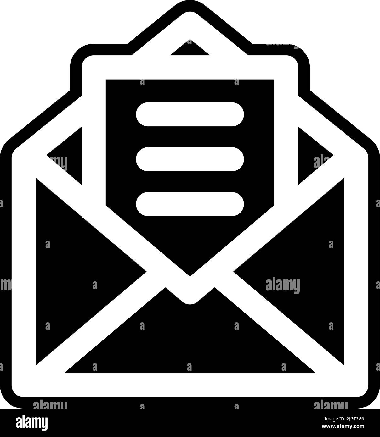Office material open mail icon Stock Vector Image & Art - Alamy