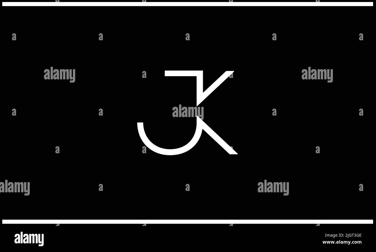 JK ,KJ ,J ,K Abstract Letters Logo Monogram Stock Vector Image & Art ...