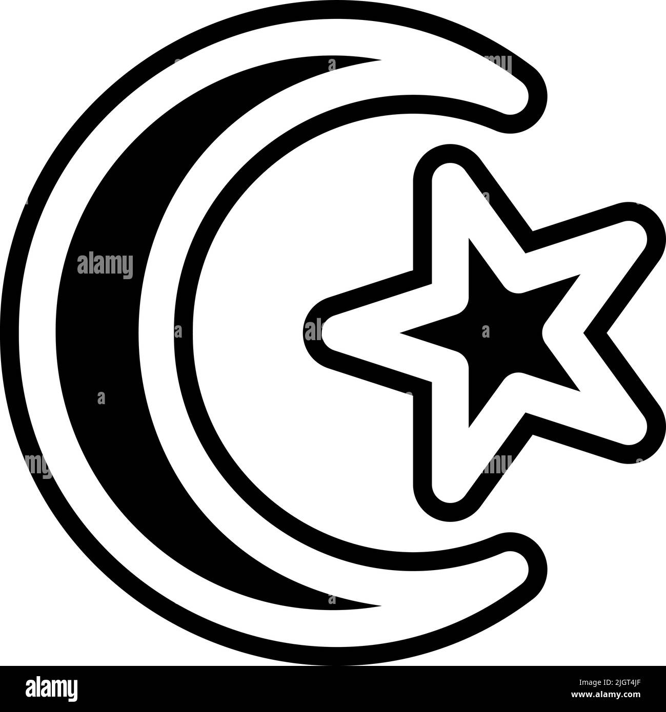 Moon star shape lantern Stock Vector Images - Alamy