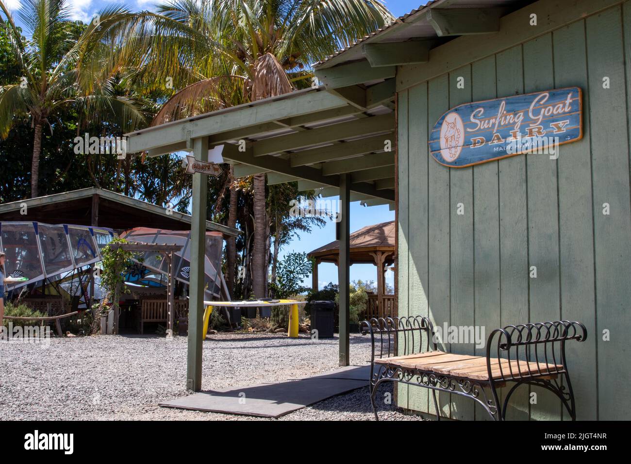 The Surfing Goat Dairy is located on slopes of Maui’s Haleakala Crater ...