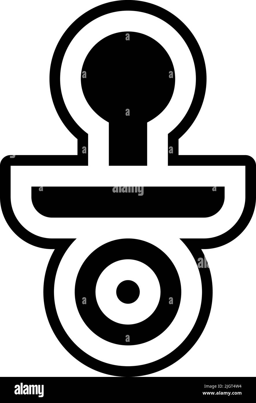 Pacifier line icon simple Stock Vector Images - Alamy