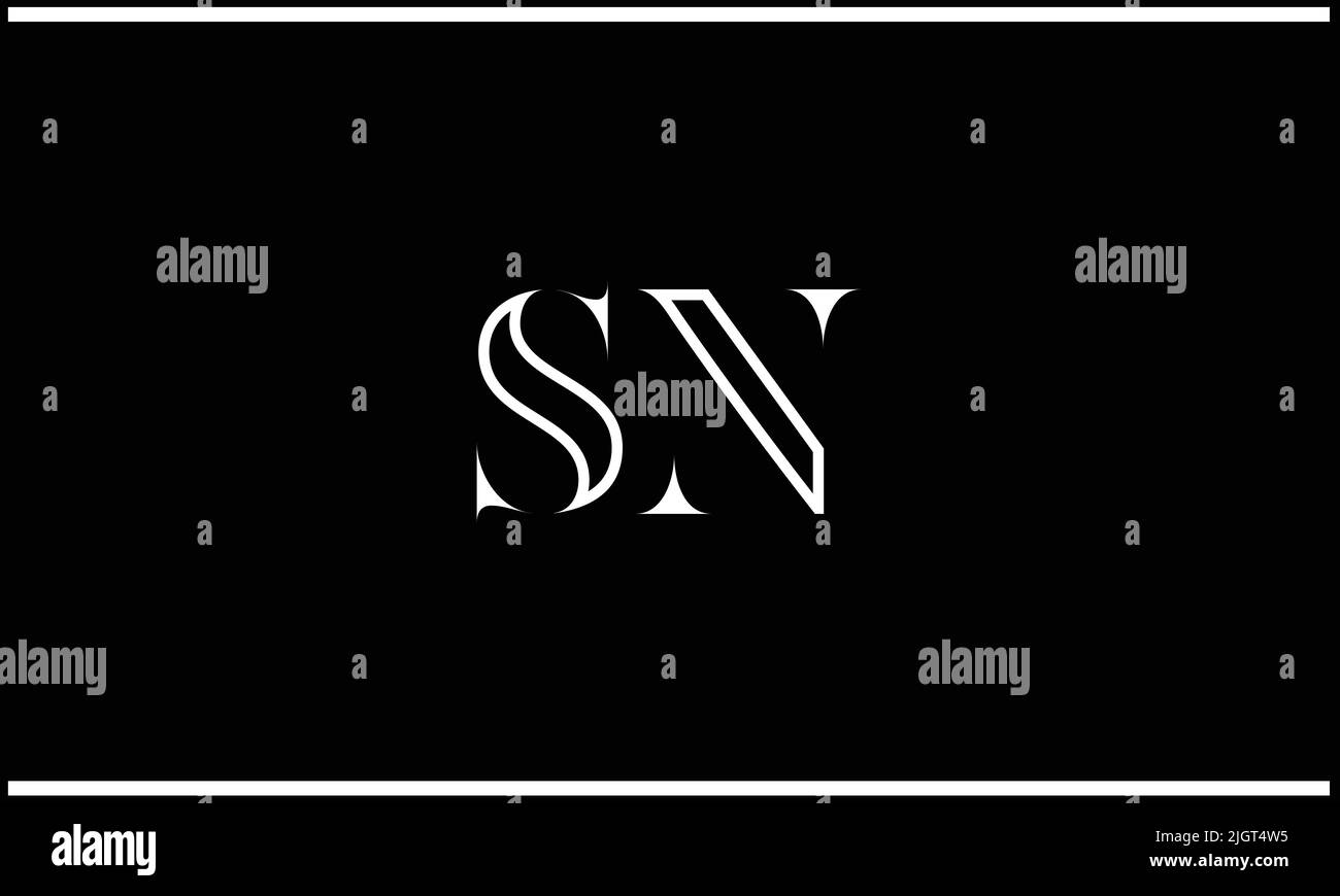 SN ,NS Abstract Letters Logo Monogram Stock Vector Image & Art - Alamy