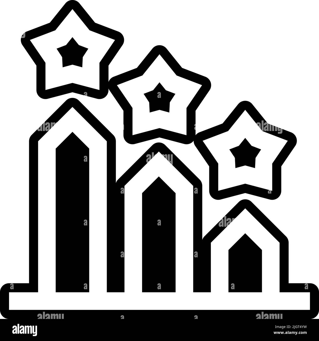 Rating validation bar graph icon Stock Vector Image & Art - Alamy