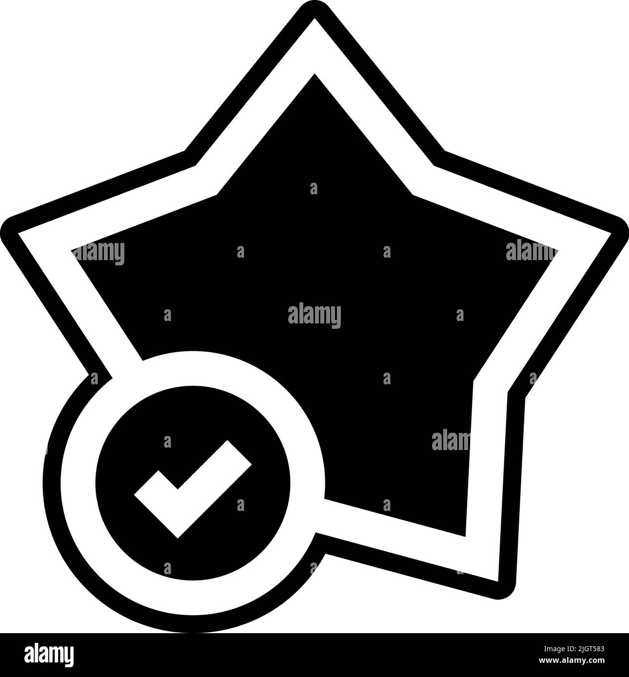 Rating validation star icon Stock Vector Image & Art - Alamy