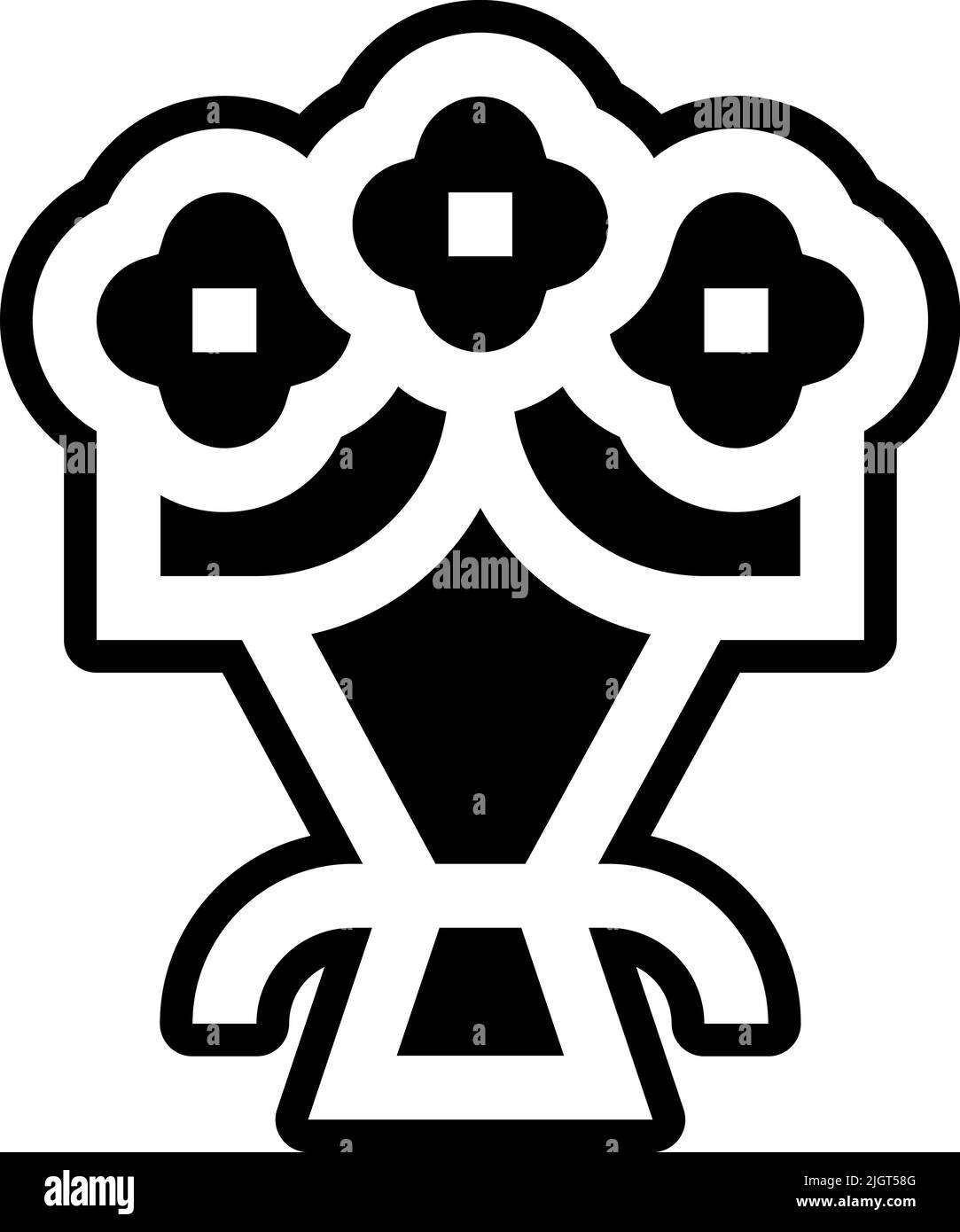 Shows flower bouquet icon Stock Vector Image & Art - Alamy