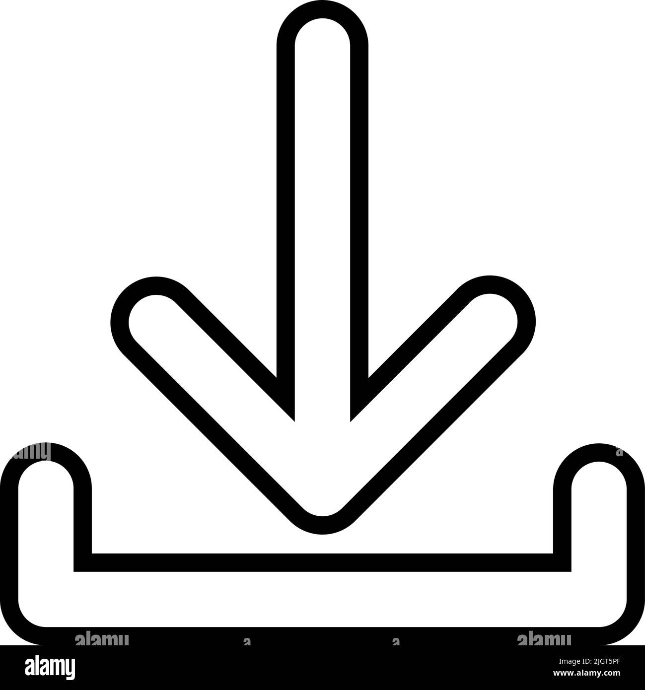 User interface downloads icon Stock Vector Image & Art - Alamy