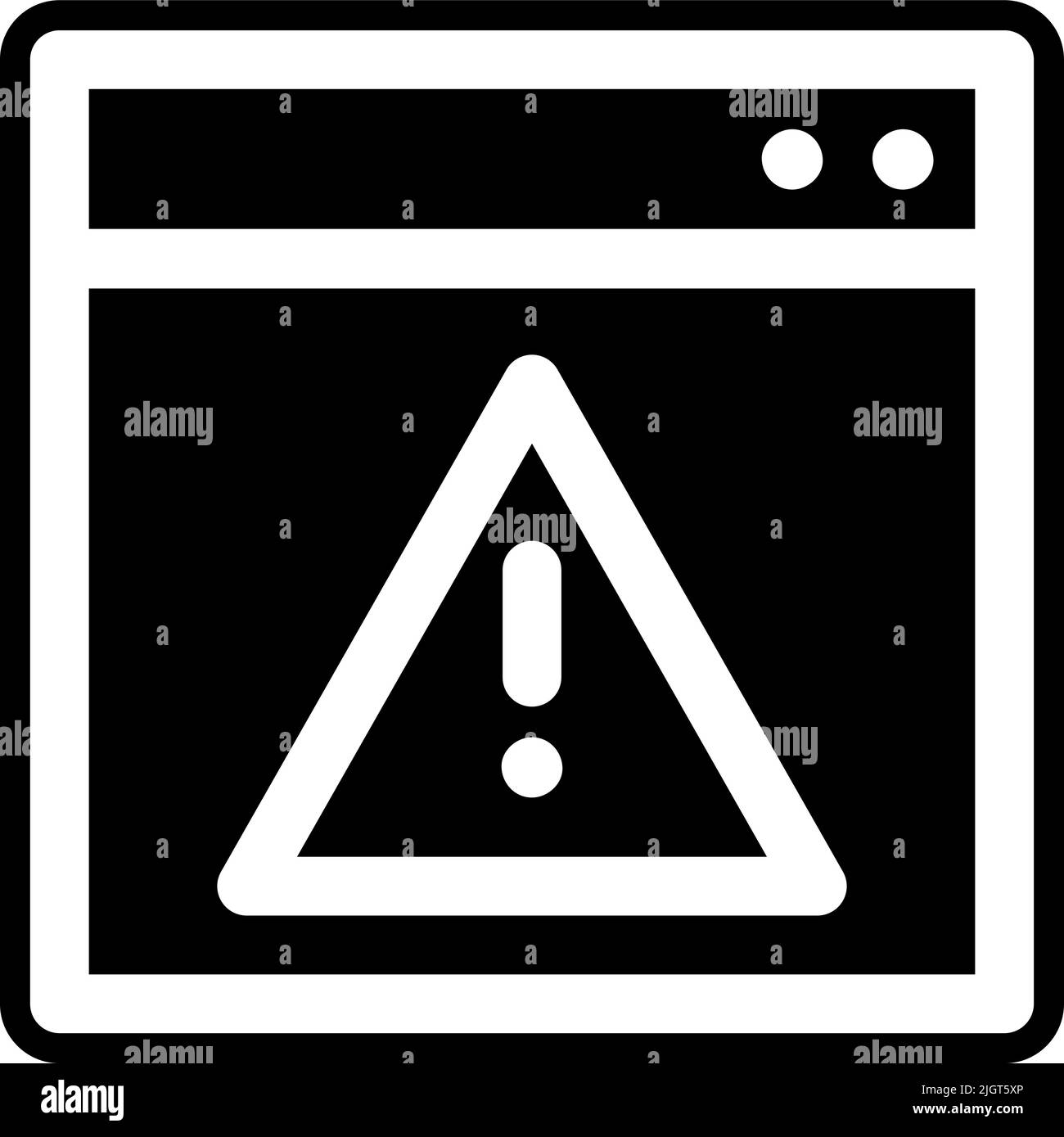 Web development warning icon Stock Vector Image & Art - Alamy