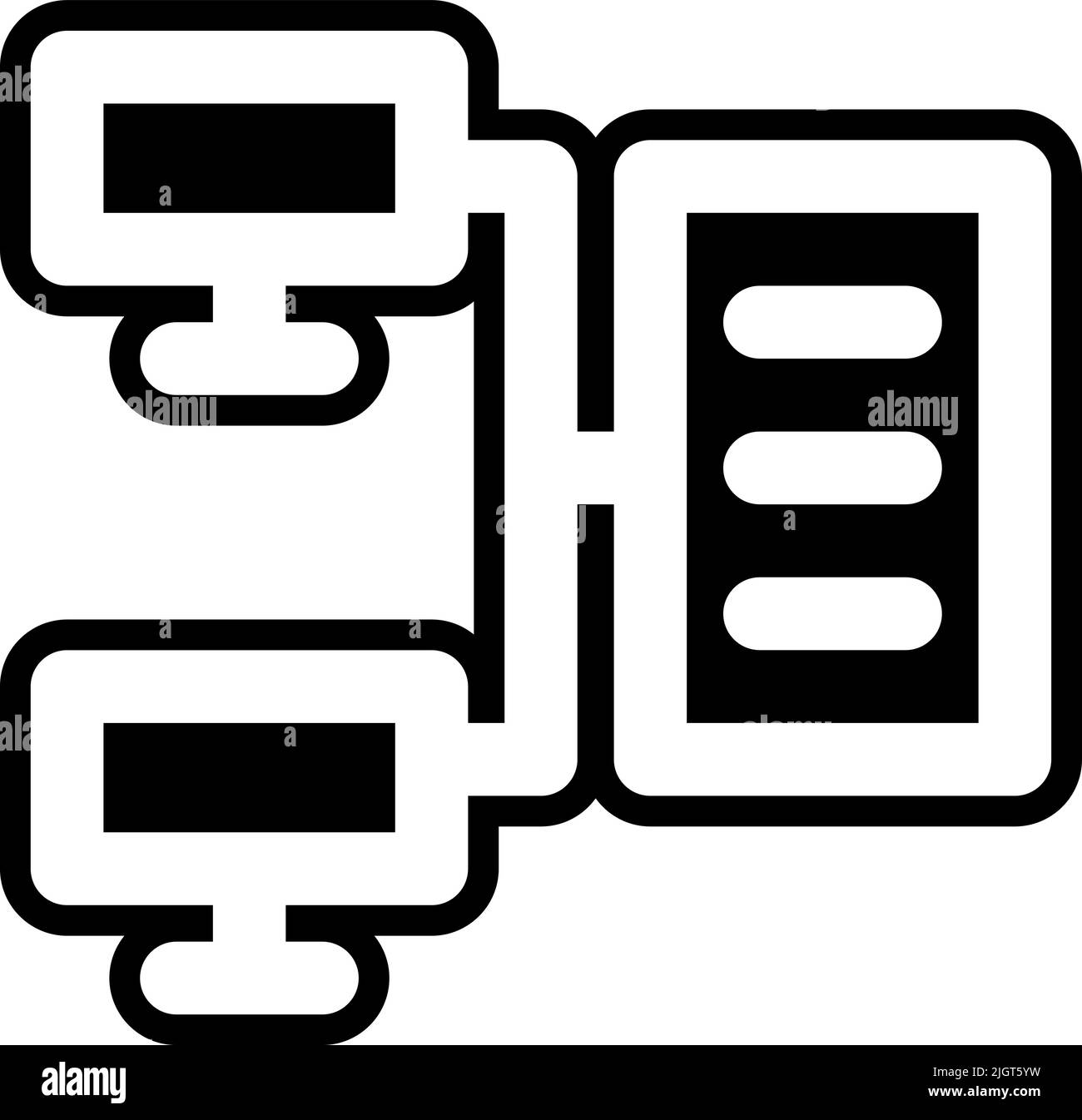 Web services client server icon Stock Vector Image & Art - Alamy