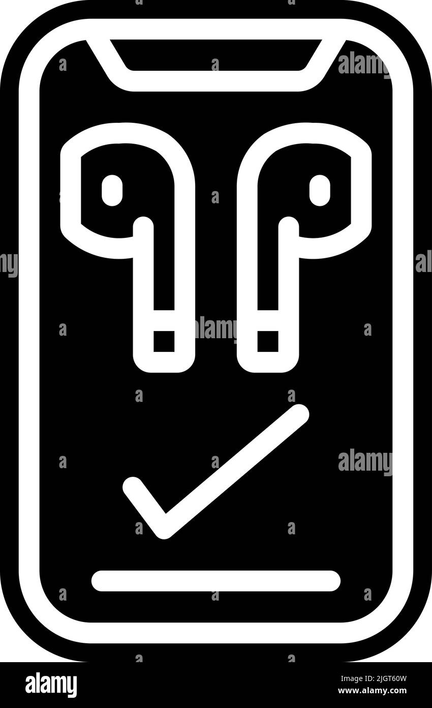 Wireless audio earbuds icon Stock Vector Image & Art - Alamy