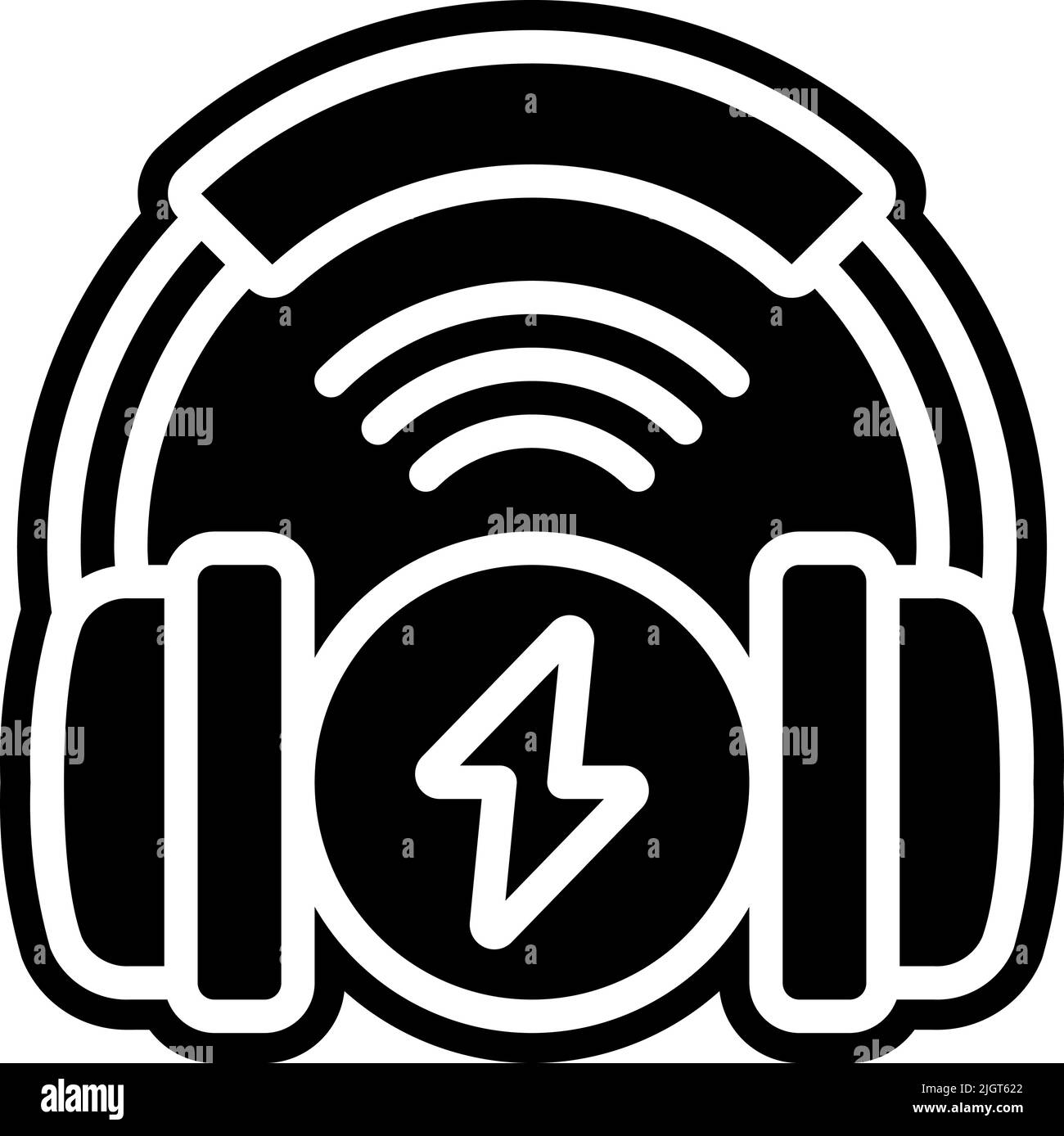 Wireless audio headphones icon Stock Vector Image & Art - Alamy