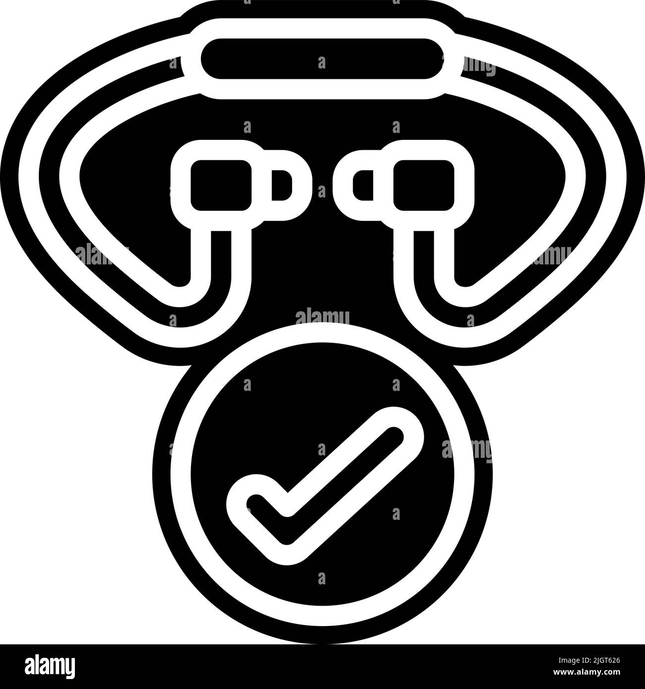 Wireless audio earbuds icon Stock Vector Image & Art - Alamy