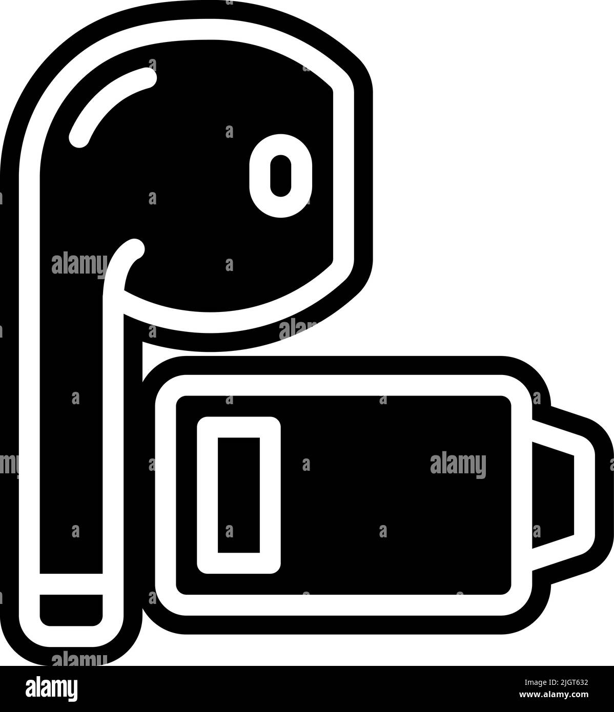 Wireless audio earbuds icon Stock Vector Image & Art - Alamy