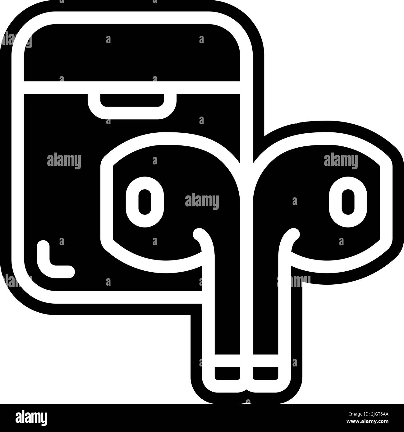 Wireless audio earbuds icon Stock Vector Image & Art - Alamy