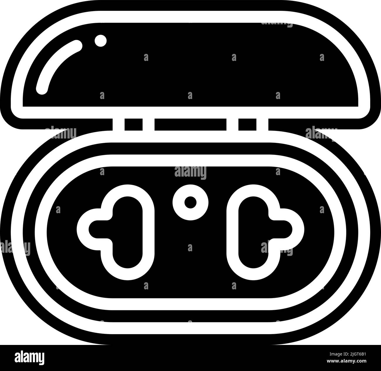 Wireless audio earbuds icon Stock Vector Image & Art - Alamy