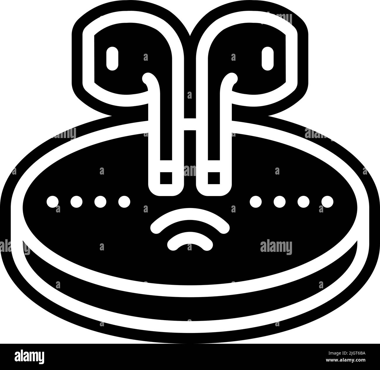 Wireless audio earbuds icon Stock Vector Image & Art - Alamy