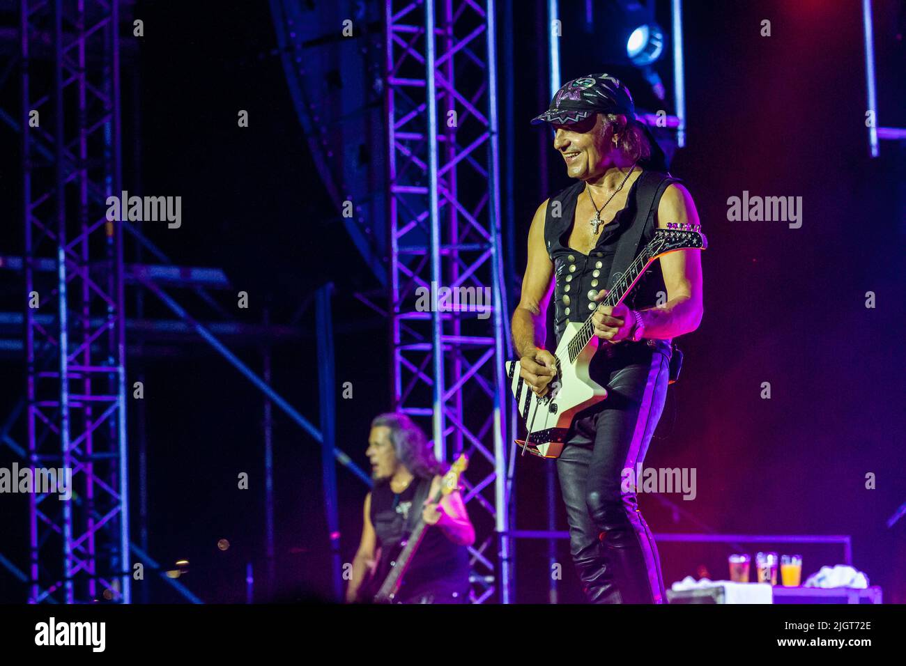 Limassol, Cyprus. 12th July, 2022. Matthias Jabs performs during the ...