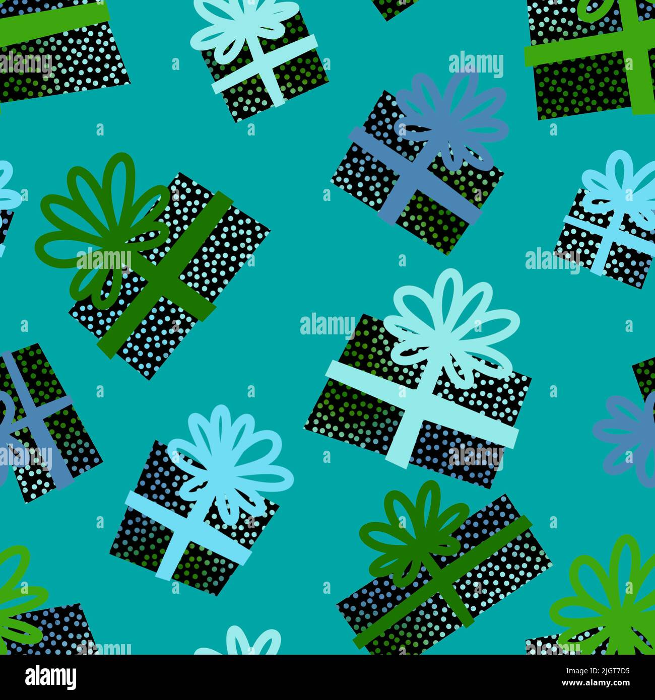 Christmas seamless present pattern for new year gifts and birthday ...