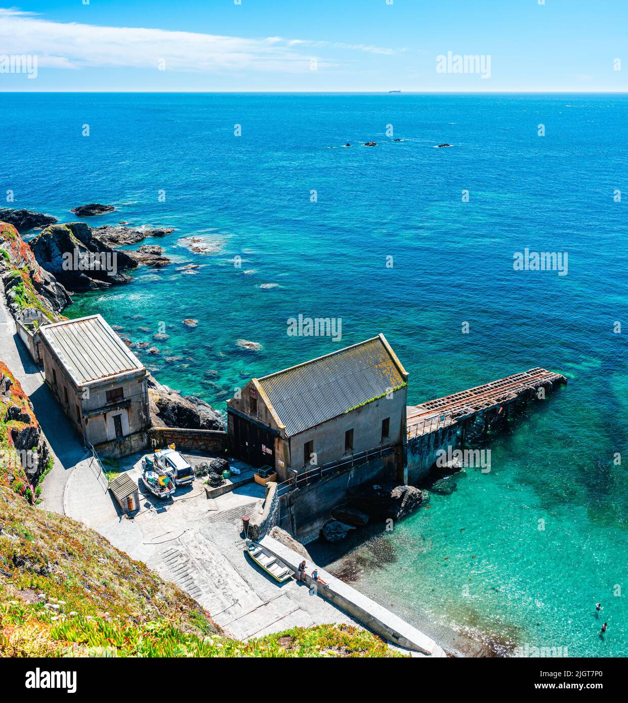 Old Lifeboat Station, Lizard Point, Helston, Cornwall, England Stock ...