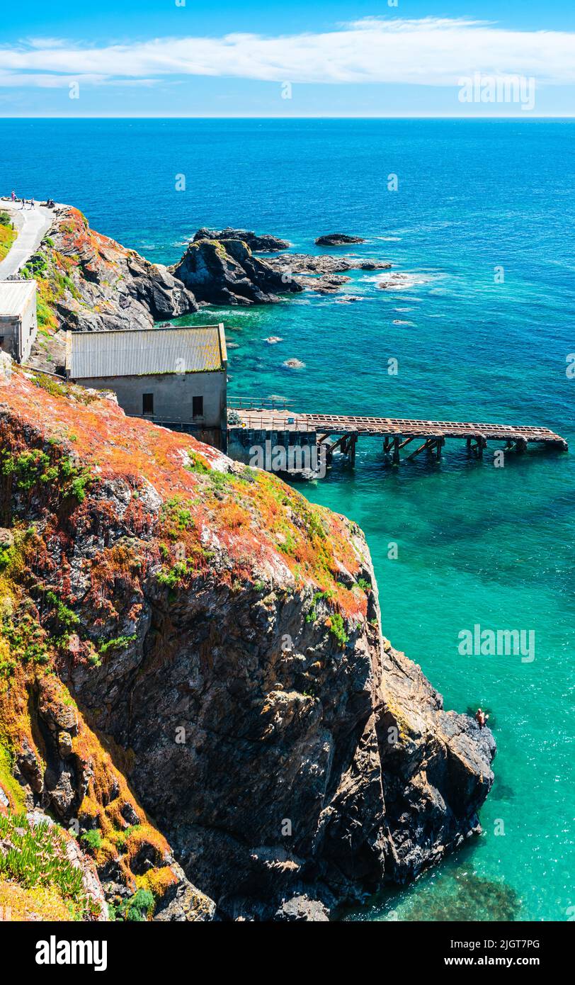 Old Lifeboat Station, Lizard Point, Helston, Cornwall, England Stock ...