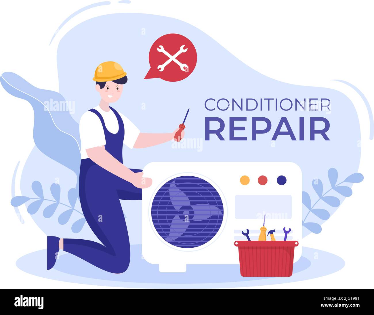 Ac repairing Stock Vector Images - Alamy