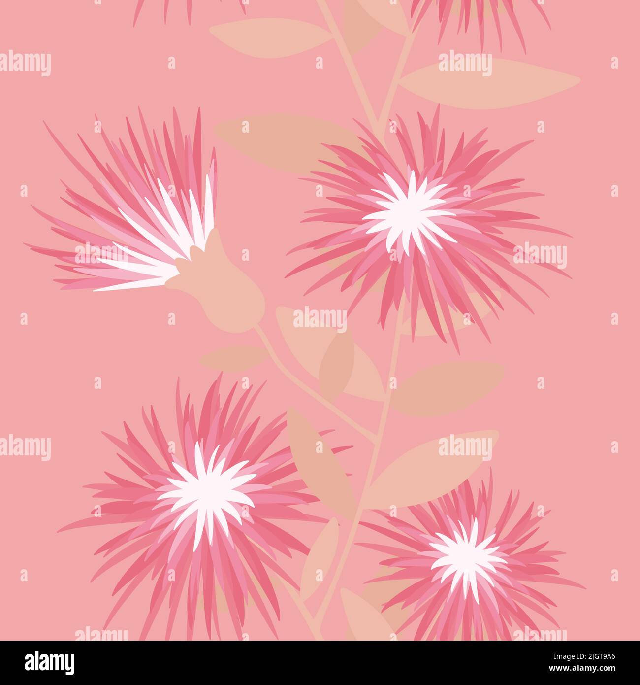 Floral seamless cartoon flower pattern for wrapping paper and fabrics ...
