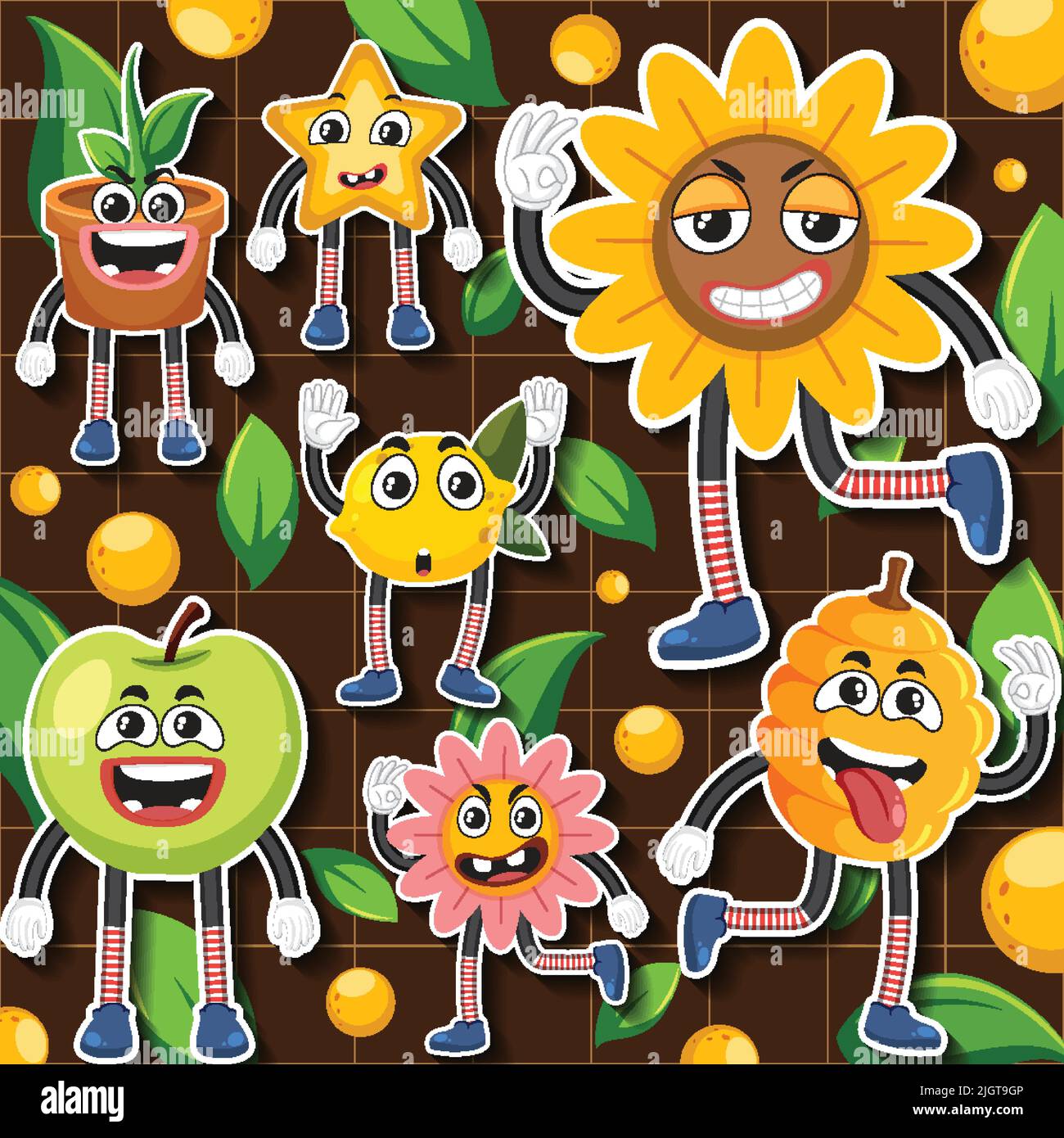 Repeating pattern illustration honey Stock Vector Images - Alamy