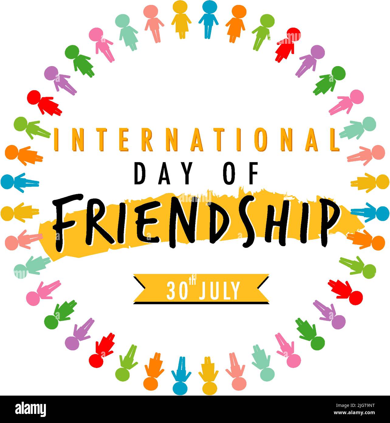 International Friendship Day banner design illustration Stock Vector ...