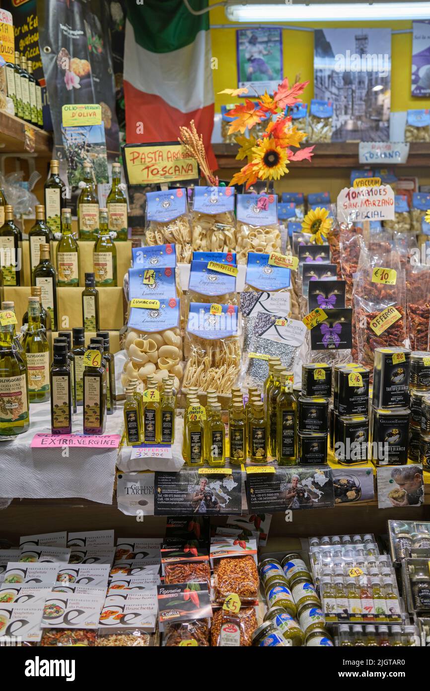 Mercato Centrale or Central Market in Florence Italy Stock Photo - Alamy