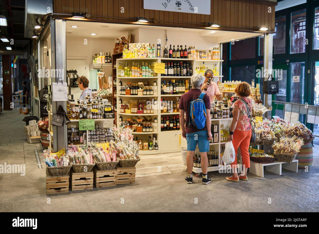 Mercato Centrale or Central Market in Florence Italy Stock Photo - Alamy