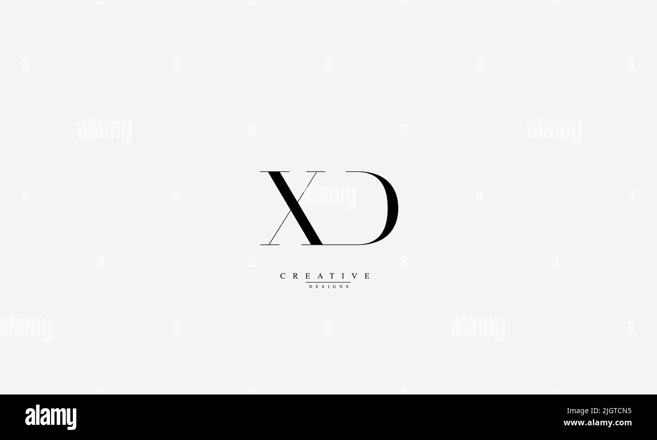 Letter xd logo hi-res stock photography and images - Alamy