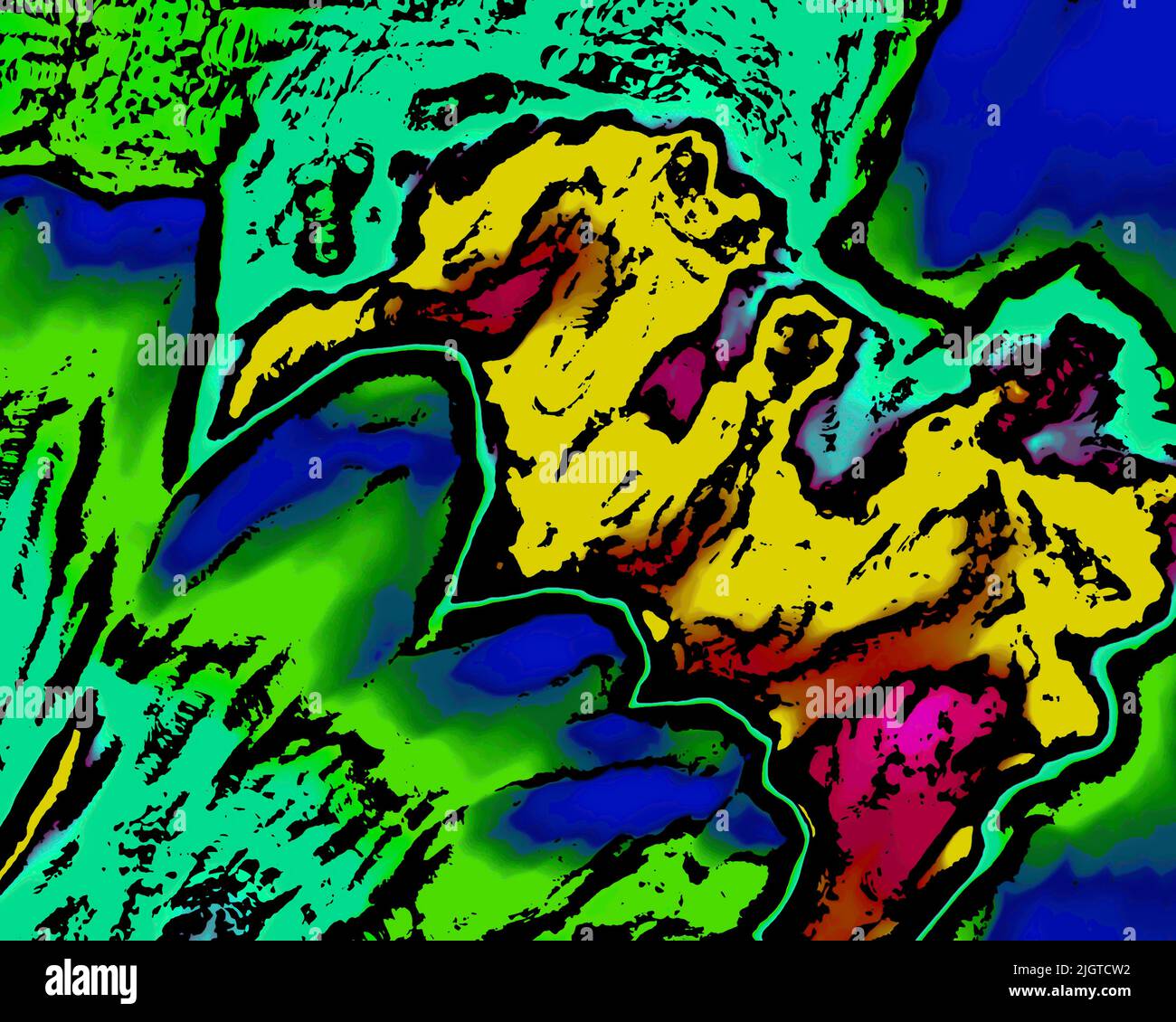 Computer art generated from an original photo taken by myself Stock ...